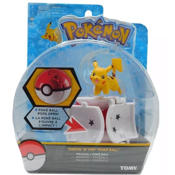 TOMY | Toys | Pokemon Pikachu Poke Ball Throw N Pop Poke Ball | Poshmark